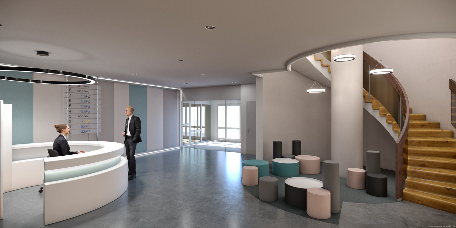 2 ambiances de hall d'accueil – Studiomilo